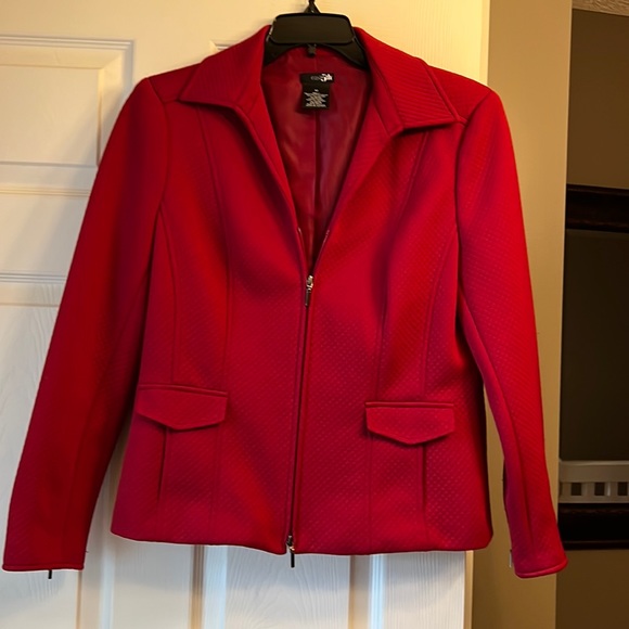 East 5th | Jackets & Coats | Beautiful Deep Red Dress Jacket Heavy ...